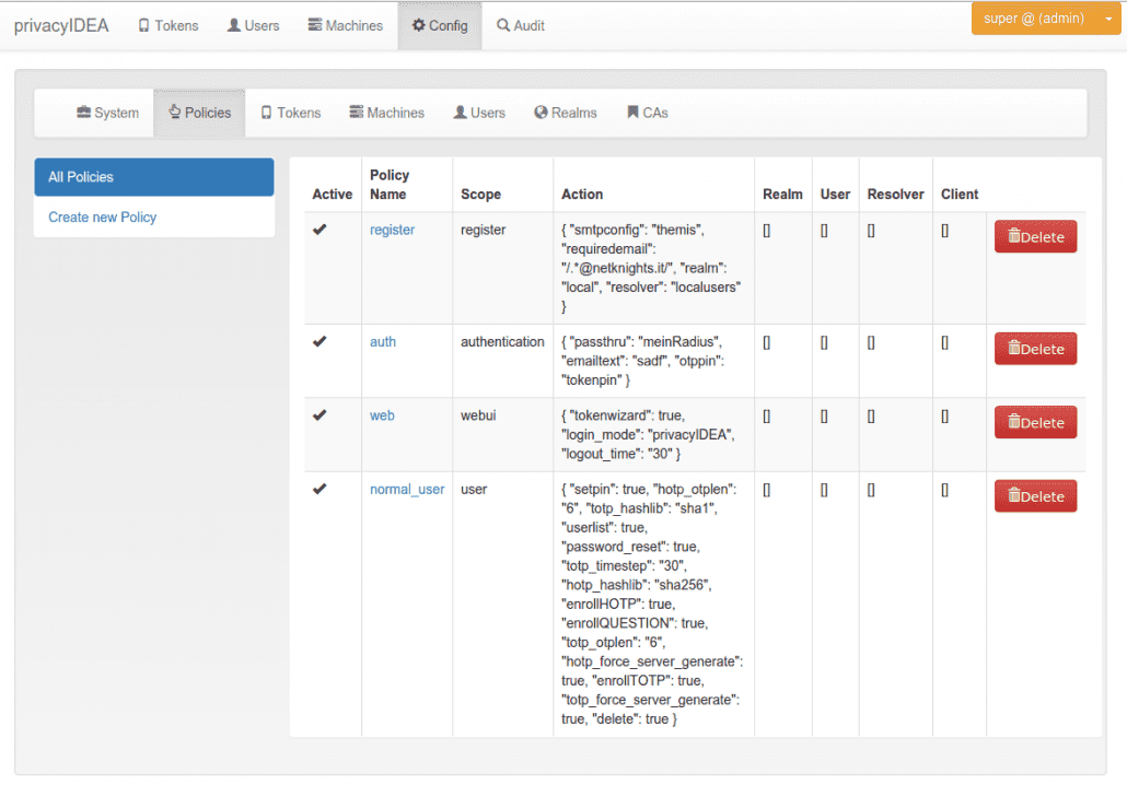 privacyIDEA-policies - NetKnights - IT-Sicherheit - Zwei-Faktor ...